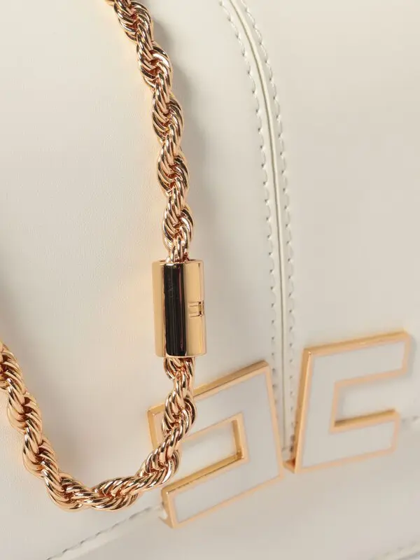 Elisabetta Franchi Faux Leather Bag With Monogram