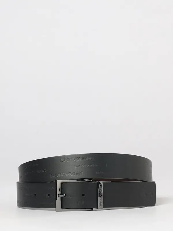 Emporio Armani Leather Belt - Black 1