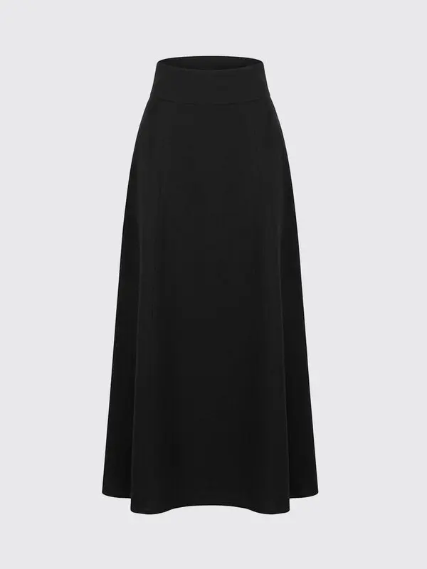 Studio Nicholson Cotton Skirt With Pleats - Black