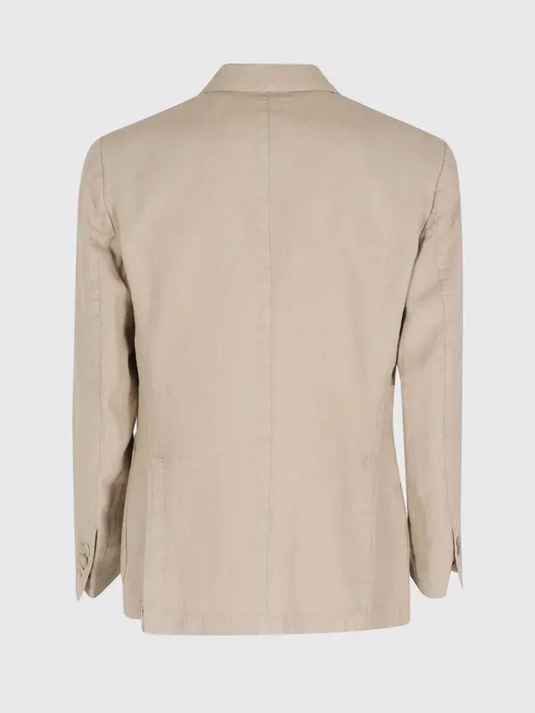 SANTANIELLO Linen Single-breasted Blazer - Rope