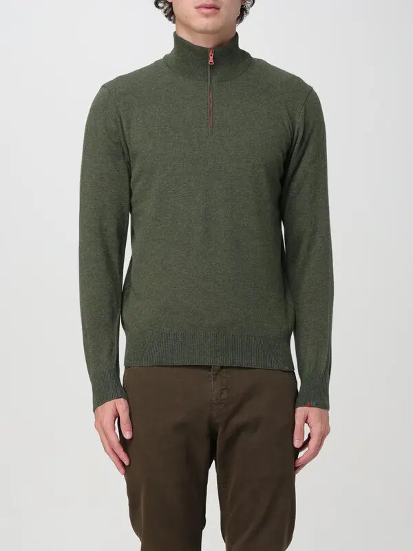 Paul & Shark Quarter Zip Jumper - Green