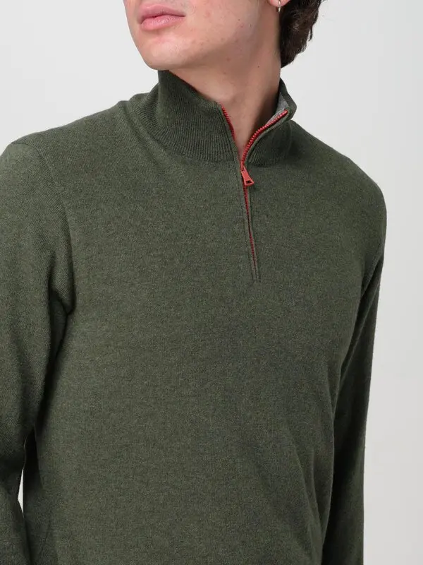 Paul & Shark Quarter Zip Jumper - Green