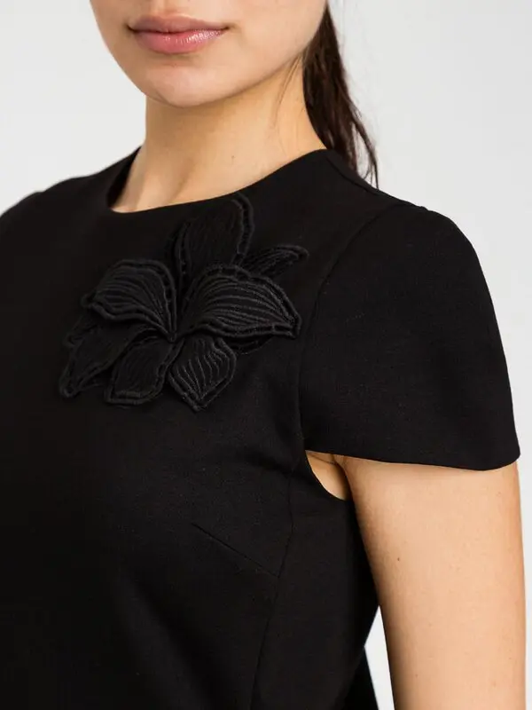 TWINSET Viscose Sheath Dress With Embroidery