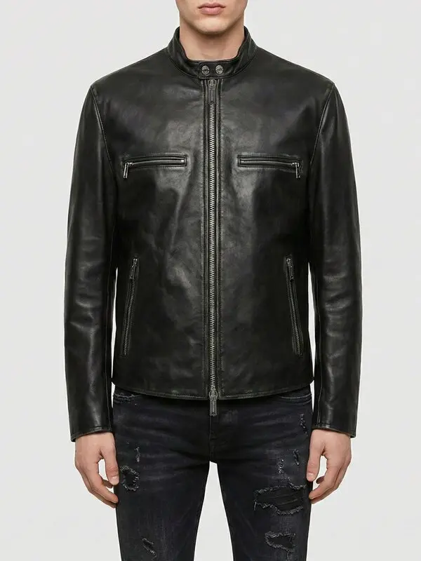 Dsquared2 Leather Biker Jacket