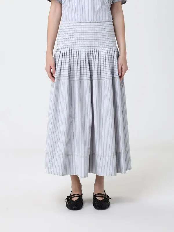 Paul Smith Striped Cotton Blend Skirt