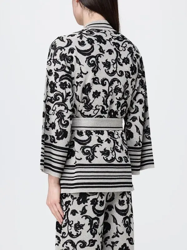 Liu Jo Viscose Cardigan With Baroque Pattern By