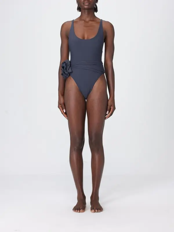 Magda Butrym Floral Appliqué One-piece Swimsuit