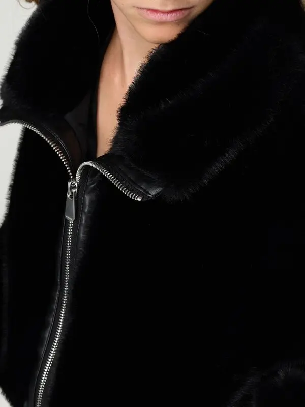 Pinko Fur Coat Colour - Black