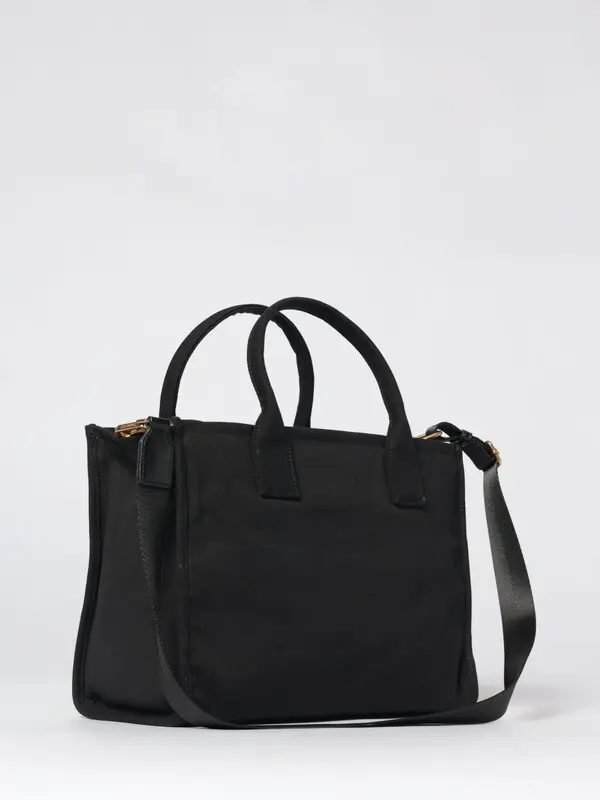 TWINSET Signature Canvas Tote Bag With Embroidered Logo