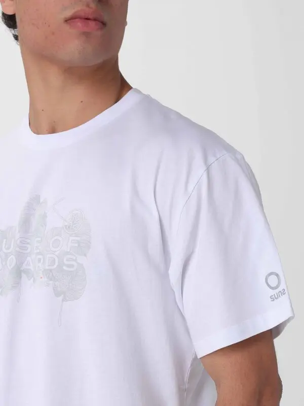 SUNS Printed Cotton Jersey T-shirt - White