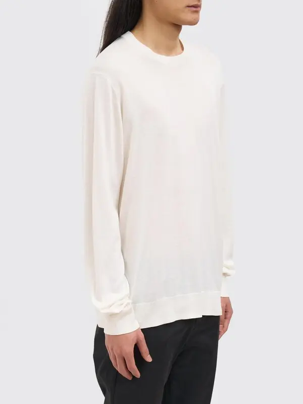 PAOLO PECORA Cotton And Silk Knit - White