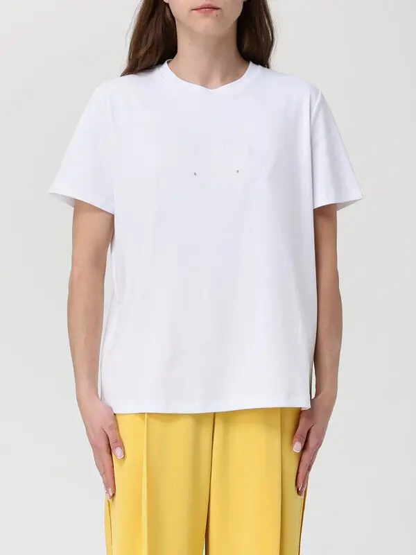 Elisabetta Franchi Cotton T-shirts - White