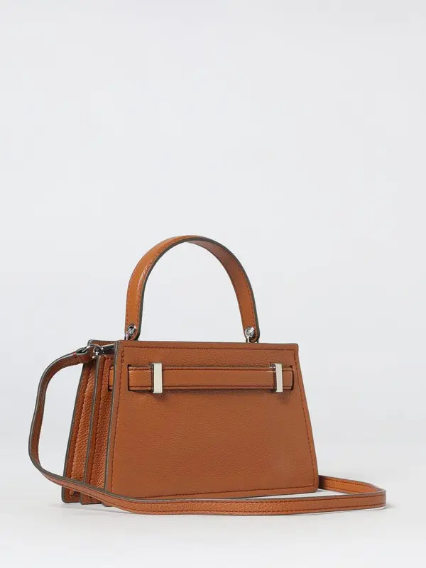 Tory Burch Lee Radziwill Small Flared Grained Leather Handbag