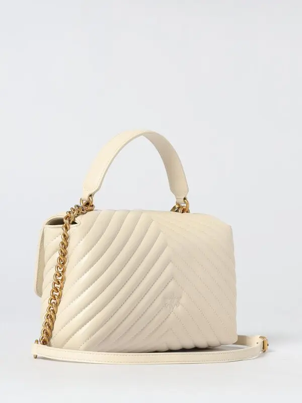 Pinko Quilted Handbag With Gold Tone Hardware