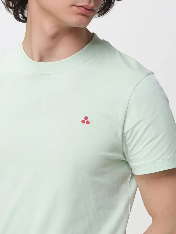 Peuterey Cotton T-shirt With Mini Logo - Green