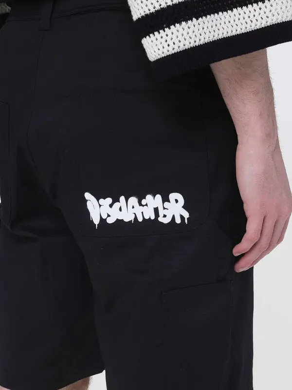 DISCLAIMER Cotton Shorts With Logo Detail