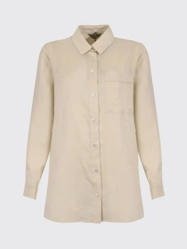 Max Mara Long-sleeve Linen Shirt