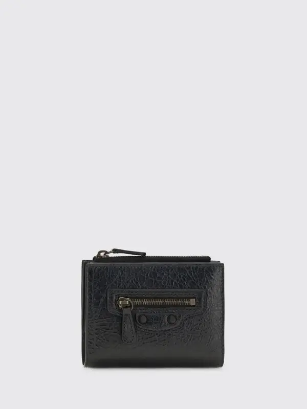 Balenciaga Le City Arena Leather Wallet - Black
