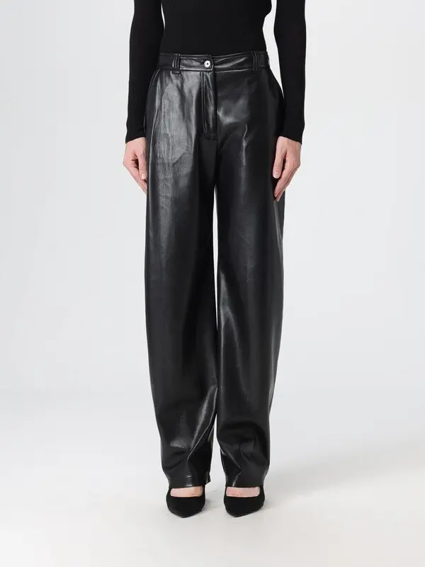 Pinko Tailored Wide Leg Trousers - Black