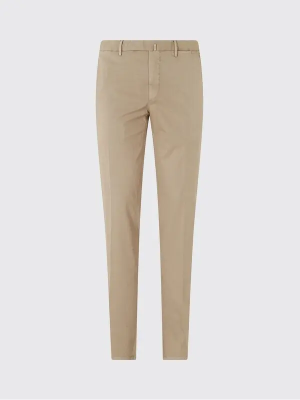 SANTANIELLO Gabardine Chino Trousers - Beige