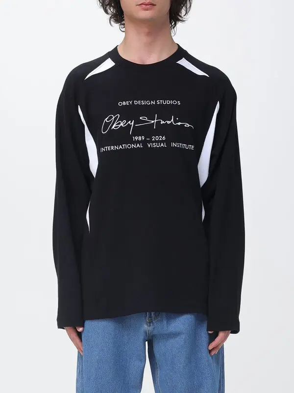 Obey Cotton T-shirt With Logo