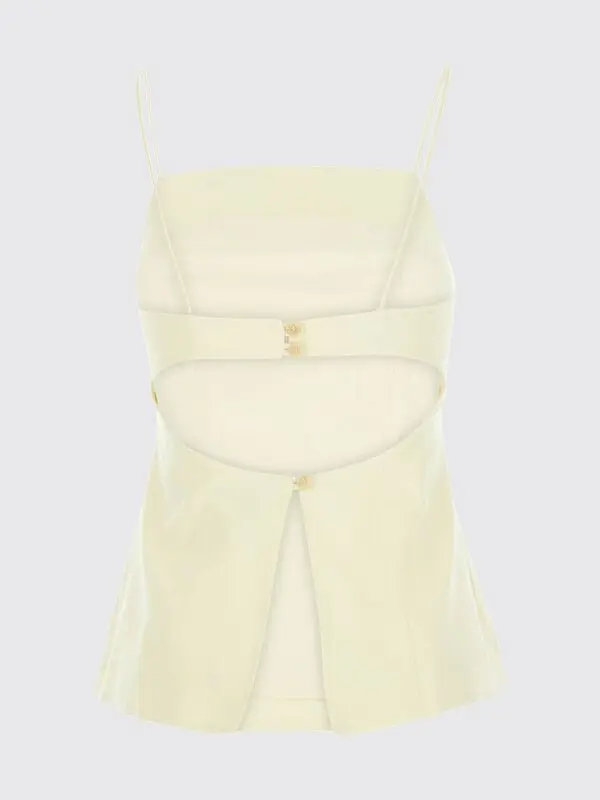 SEMICOUTURE Linen Top - Yellow