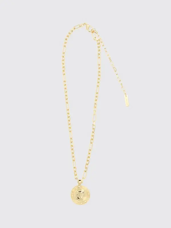 Versace Medusa-motif Adjustable Pendant Necklace In Brass - Gold