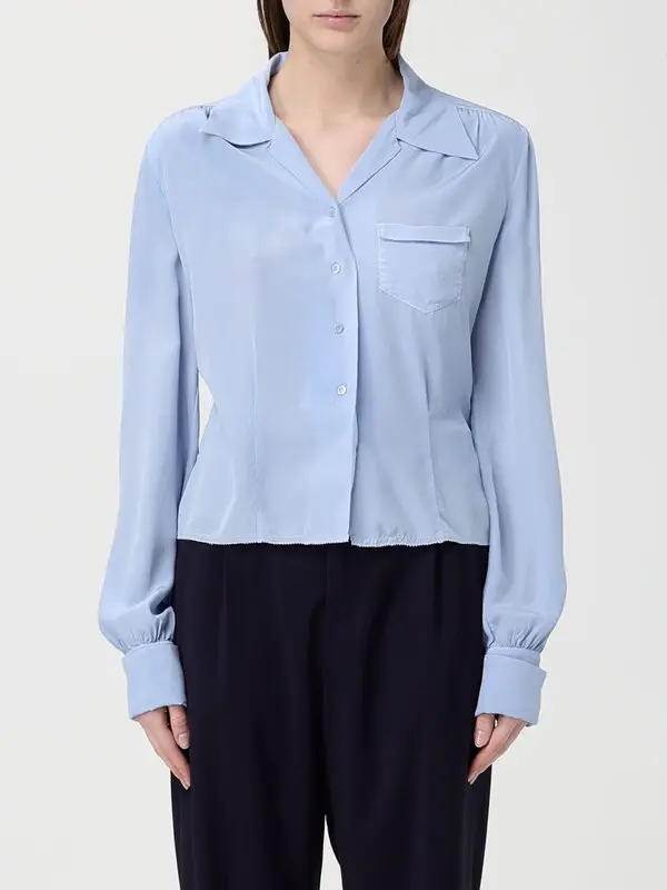 MAISON MARGIELA Silk Shirt - Blue