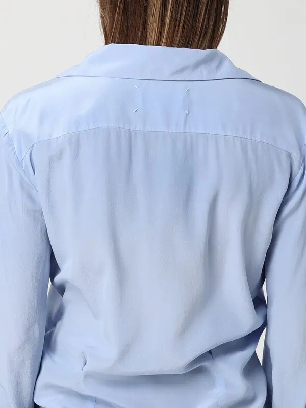 MAISON MARGIELA Silk Shirt - Blue