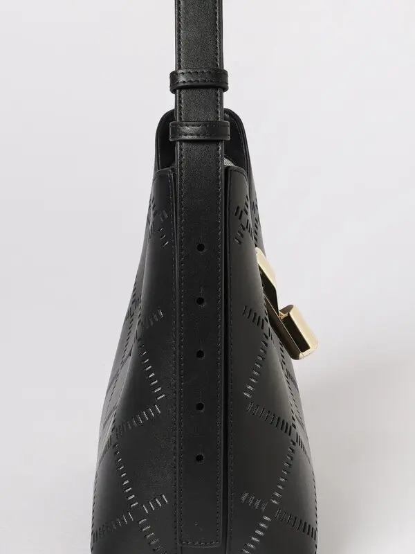 Furla Goccia Perforated Leather Bag - Black