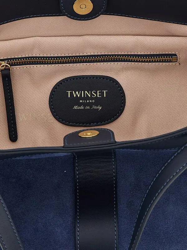 TWINSET Suede Bag - Navy