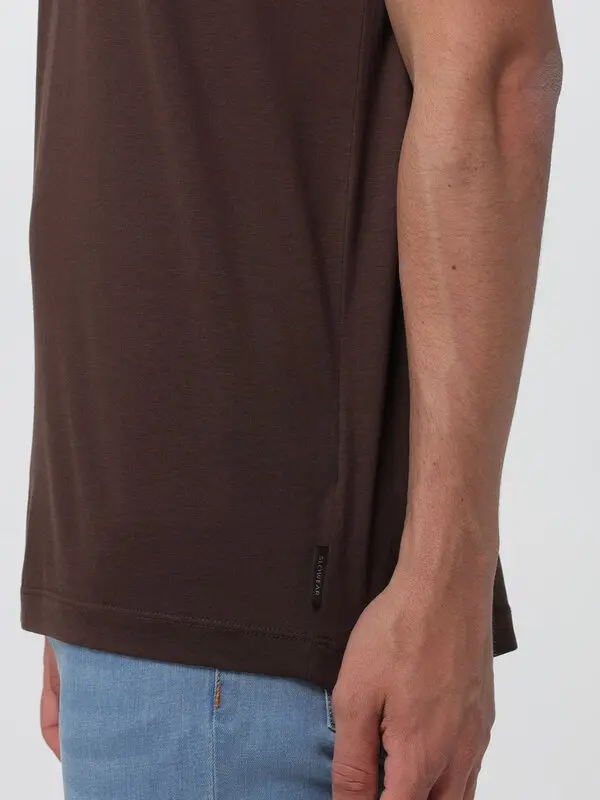 ZANONE Basic Cotton And Silk T-shirt - Brown