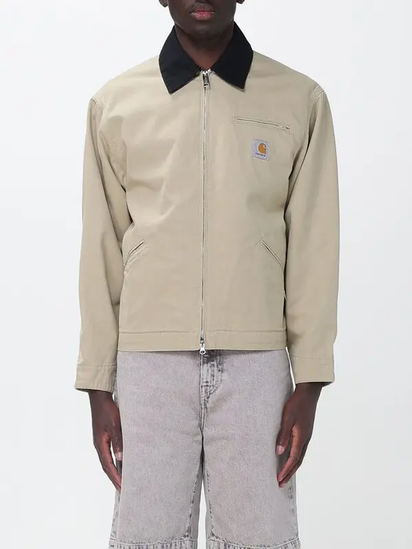 Carhartt Work In Progress Cotton Shirt Jacket With Logo