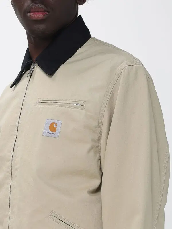 Carhartt Work In Progress Cotton Shirt Jacket With Logo