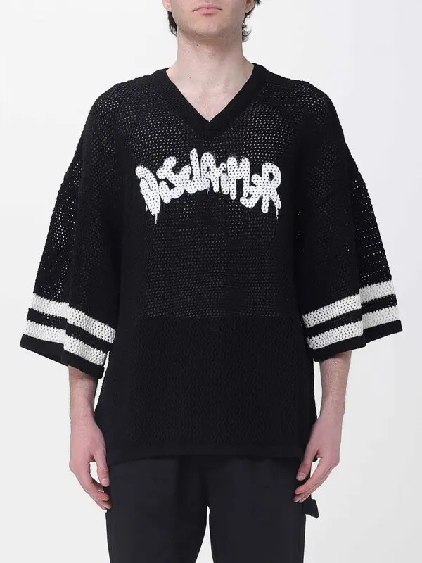 DISCLAIMER Perforated Cotton Knit - Black