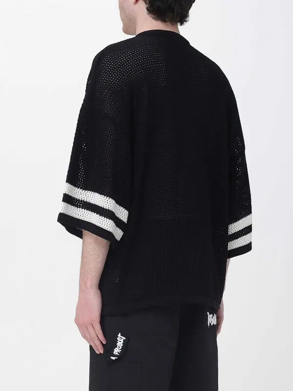 DISCLAIMER Perforated Cotton Knit - Black