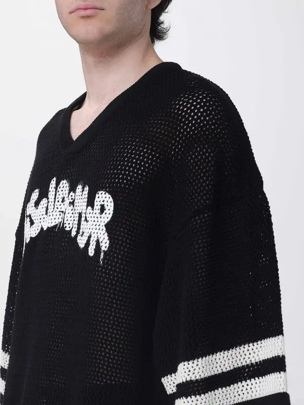 DISCLAIMER Perforated Cotton Knit - Black