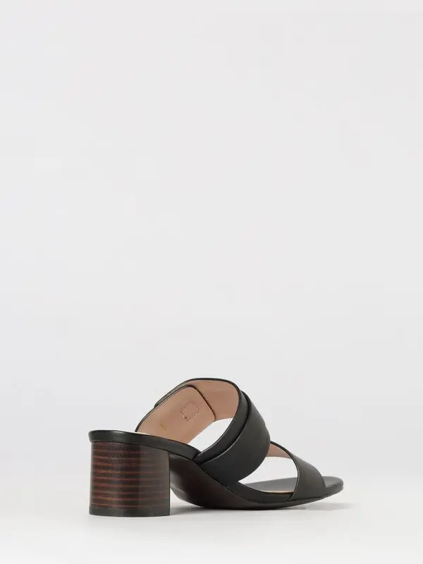 COCCINELLE C-me Lock Leather Mules - Black