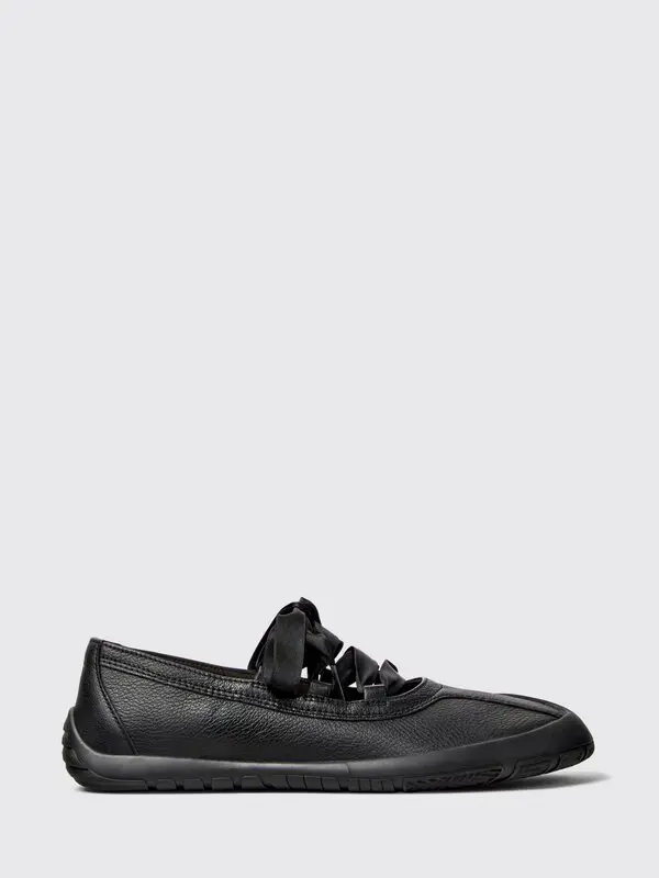 Camper Peu Path+ Leather Ballet Flats With Ribbon Fastening