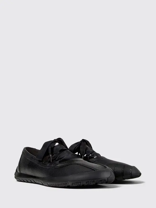 Camper Peu Path+ Leather Ballet Flats With Ribbon Fastening