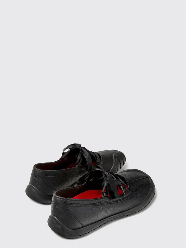 Camper Peu Path+ Leather Ballet Flats With Ribbon Fastening