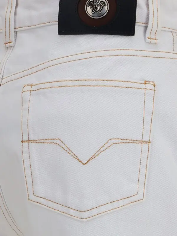 Versace Medusa Logo Straight Fit Jeans