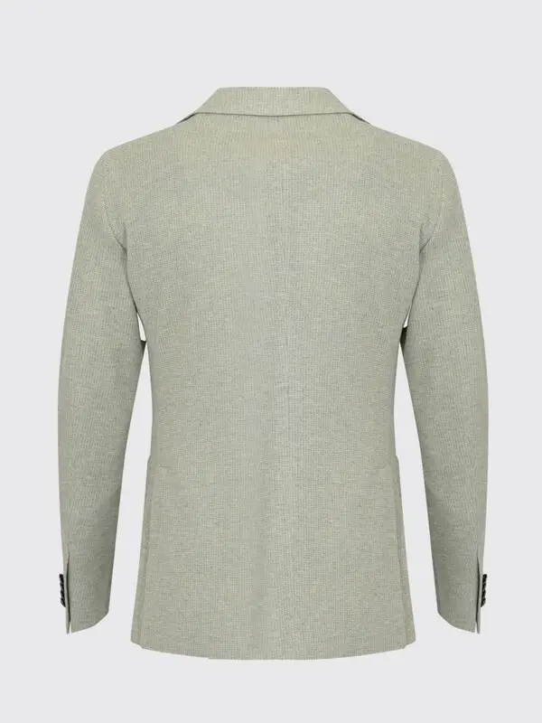 Tagliatore Single-breasted Blazer In Cotton Blend With Peak Lapels