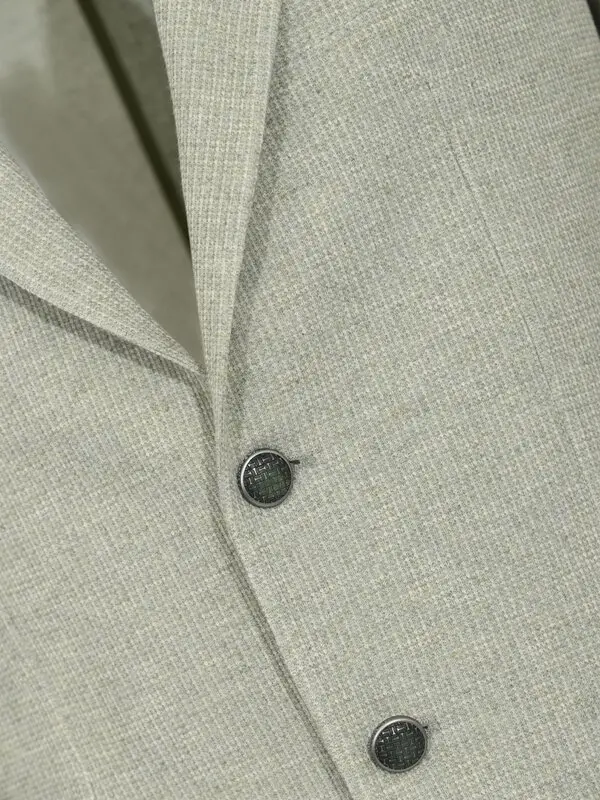 Tagliatore Single-breasted Blazer In Cotton Blend With Peak Lapels