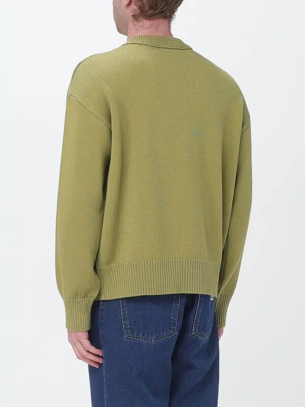 AMI Paris Wool And Cotton Crew-neck Pullover