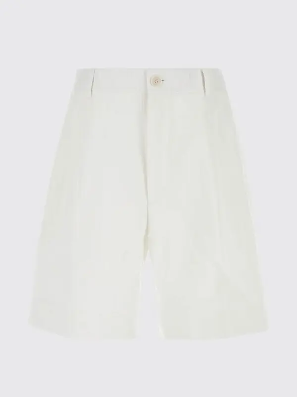 Brioni Tailored Linen And Cotton Blend Shorts