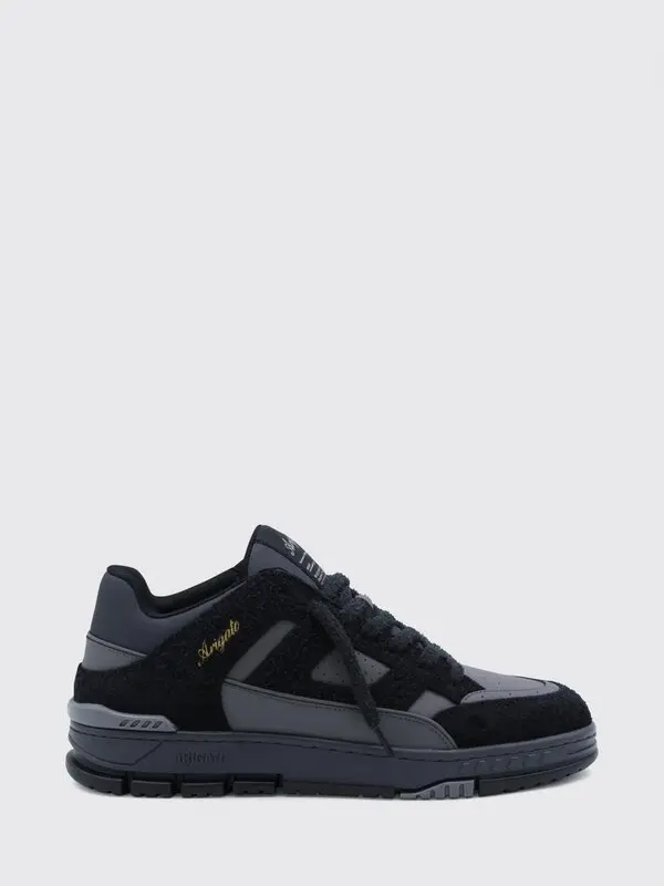 Axel Arigato Area Lo Fluffy Leather Sneakers - Black