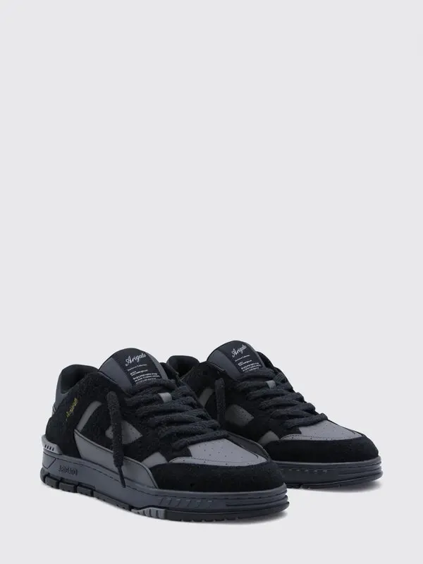 Axel Arigato Area Lo Fluffy Leather Sneakers - Black