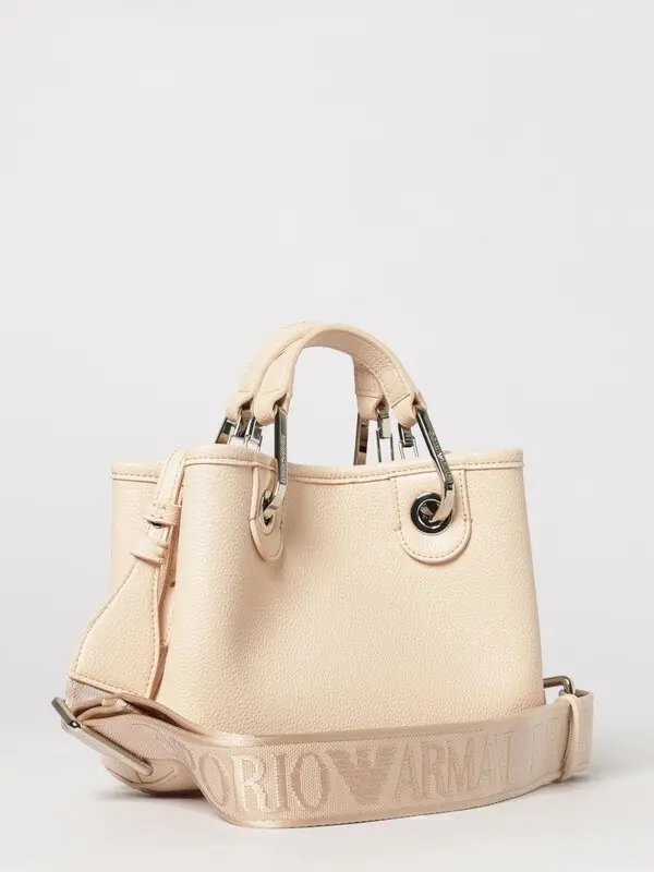 Emporio Armani Textured Leather Top Handle Bag