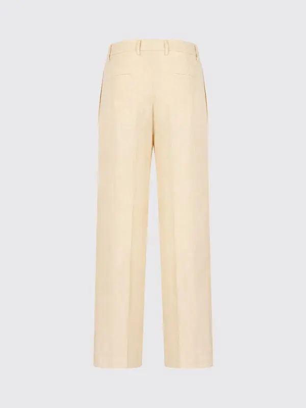 Tagliatore High-waisted Slim Fit Tailored Linen Trousers
